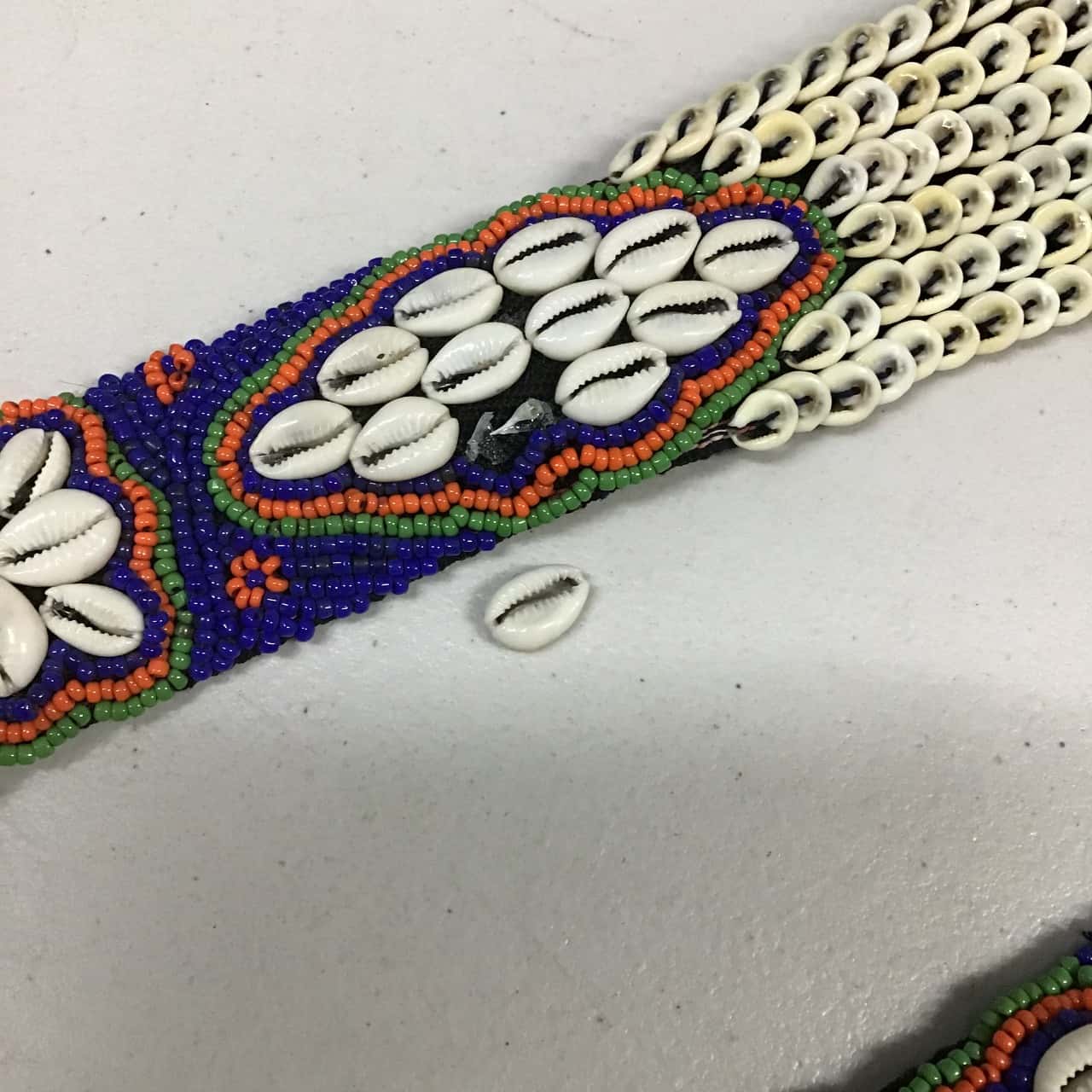 Womens Blue / Green / Orange / White Seashell Belt(s)