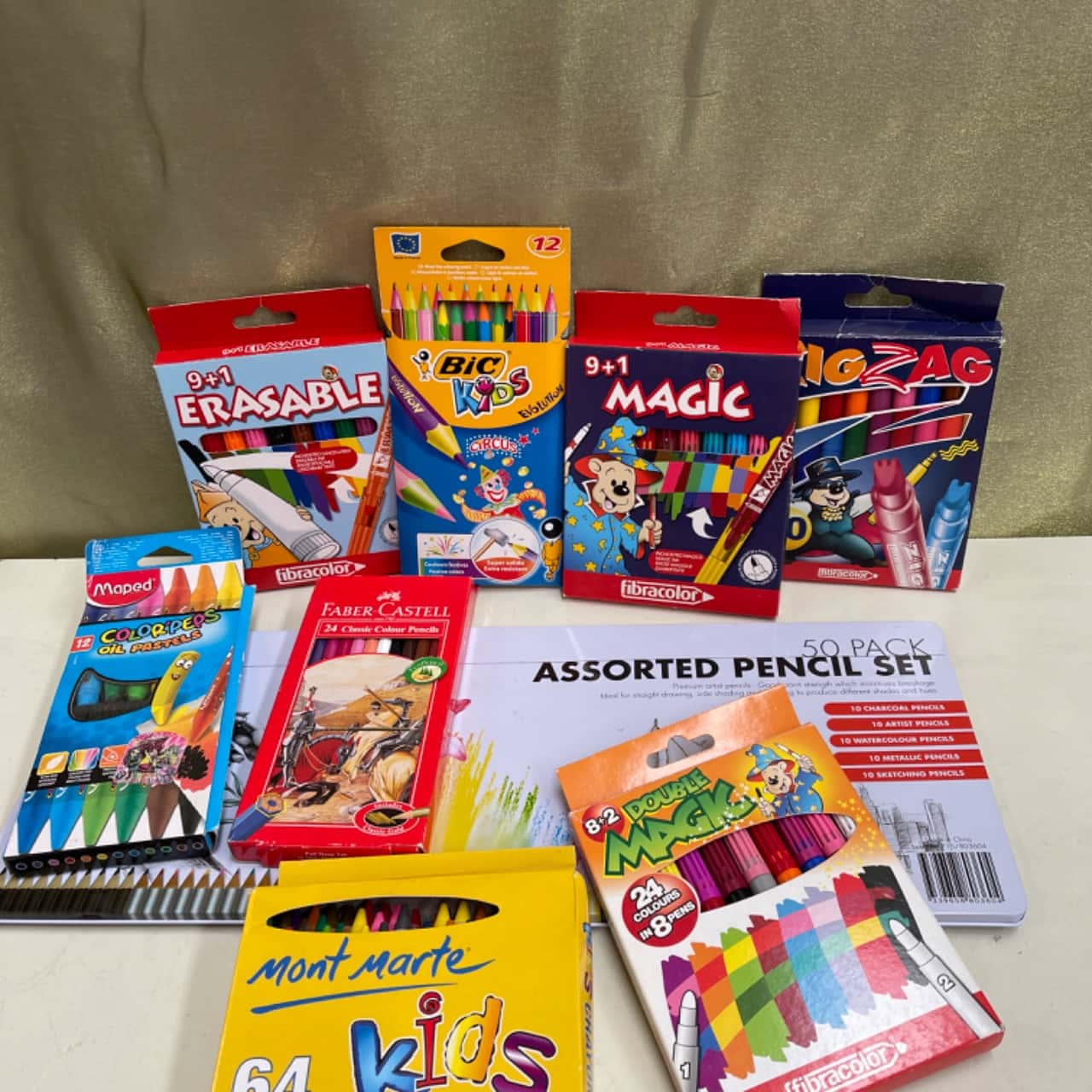 Assorted pencils/Crayons (s)