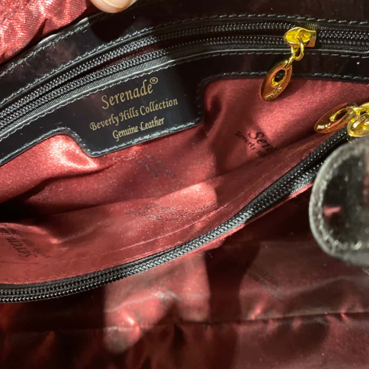 Serenade Beverly Hills Collection Black/Yellow Handbag