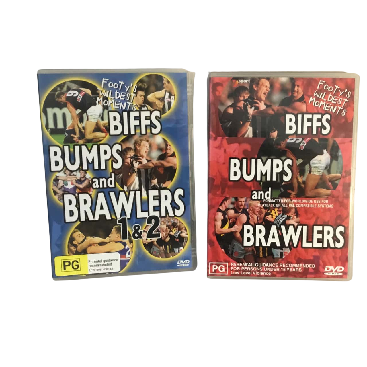 Biffs Bumps and Brawlers 1&2 DVD & Red Copy as pictured(s)