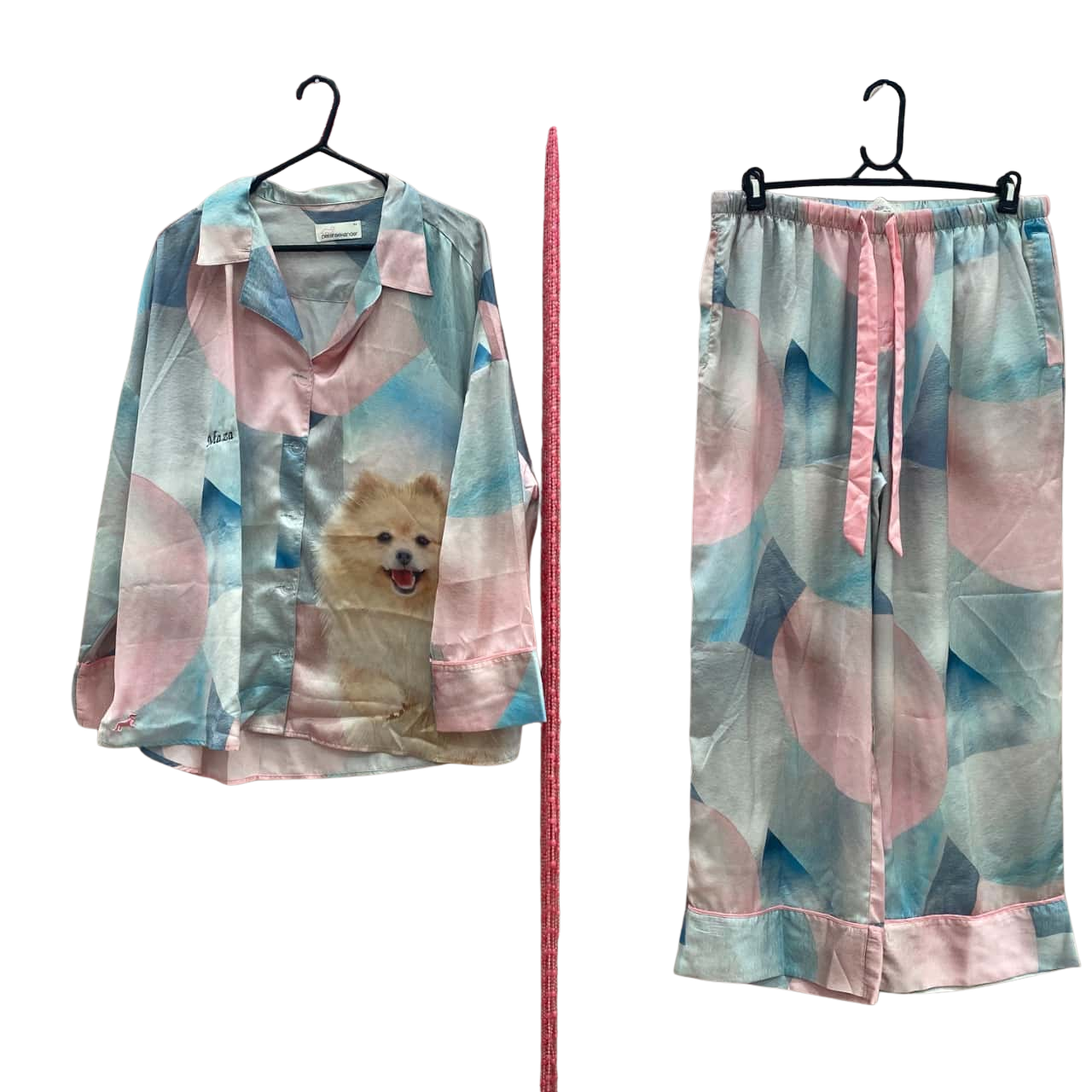 Peter Alexander Womens Size +1 Satin Pomeranian Dog PJ Set(s)