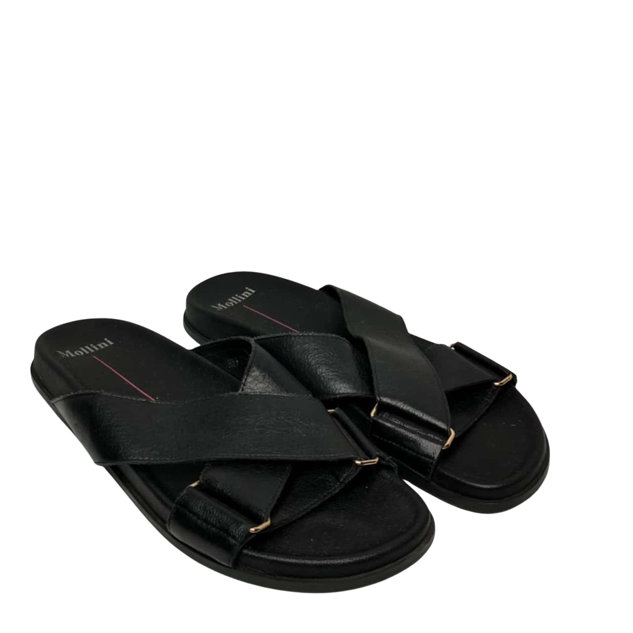 Mollini Womens Size 40 black Sandals (s)