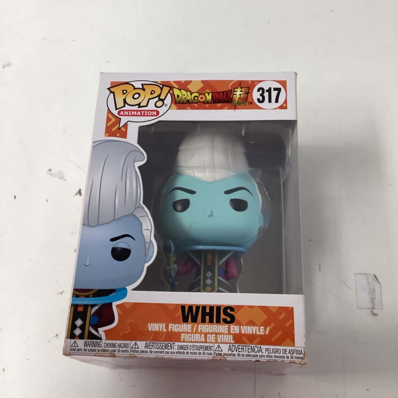 Funko pop! Animation dragon ball super Whis vinyl figure, number 317