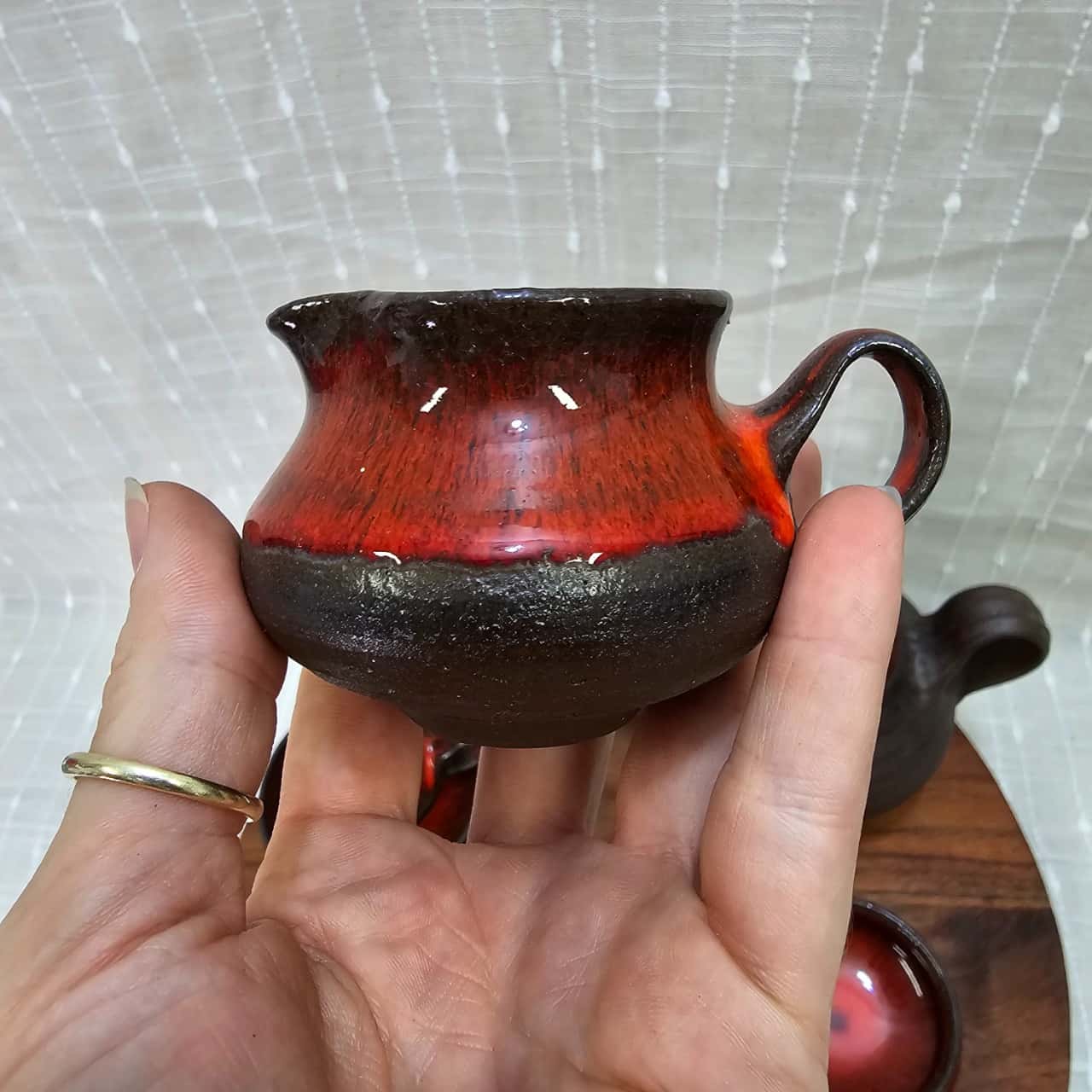 Vintage Henrik Ditlev Danmark Glazed Ceramic Tea Set