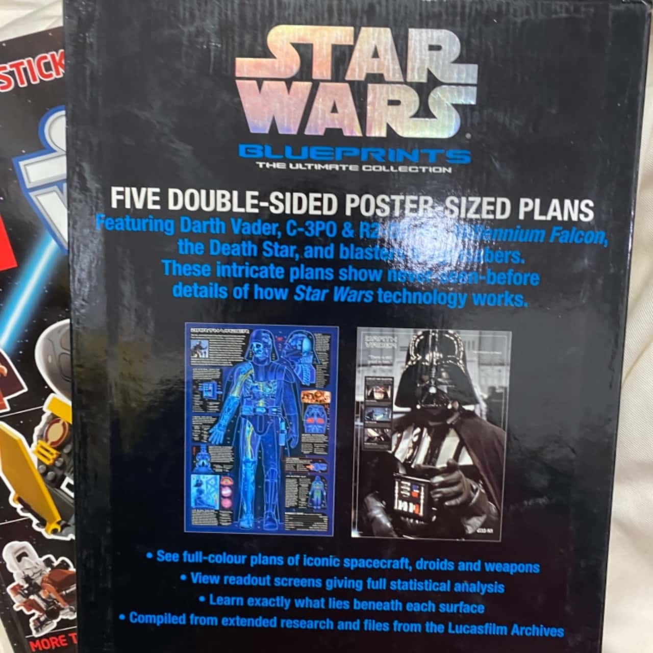 Star Wars Sticker Collection/ Blueprints 5 Double sided Poster sized ...