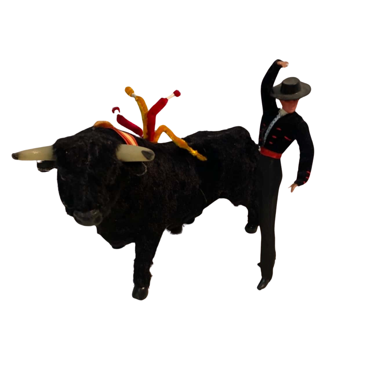 Vintage Souvenir Belmont’s Made in Spain Fighting Bull figurines