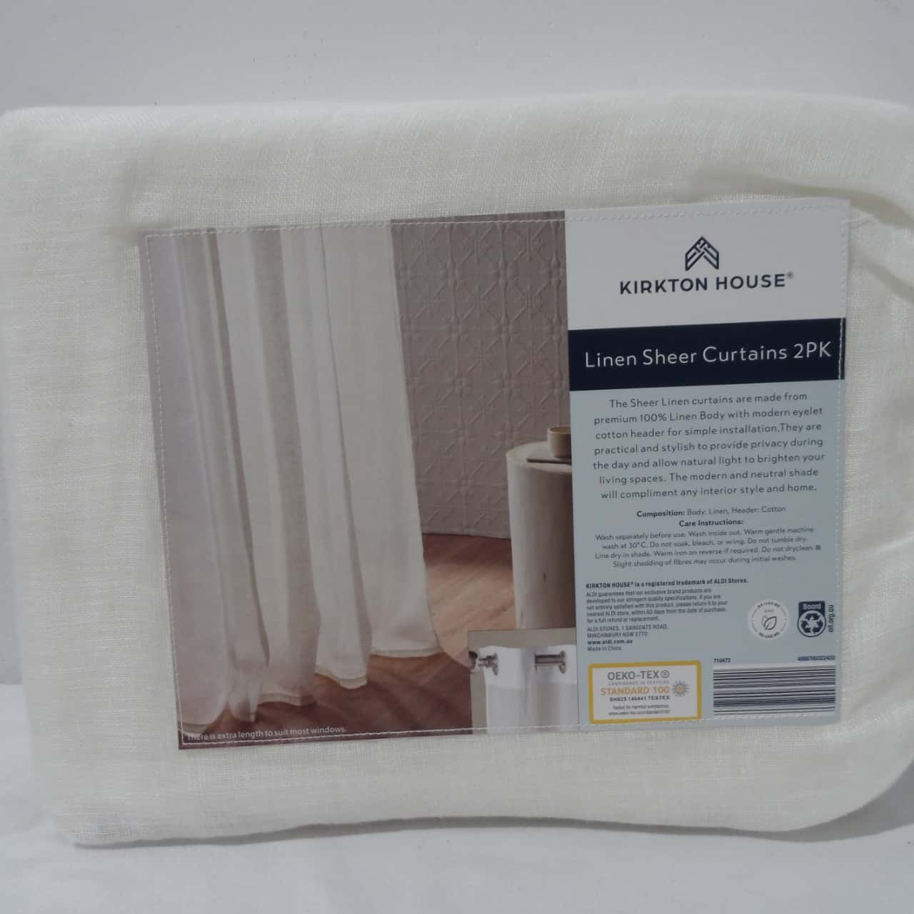 Kirkton House Linen Sheer Curtains 2pk(s)