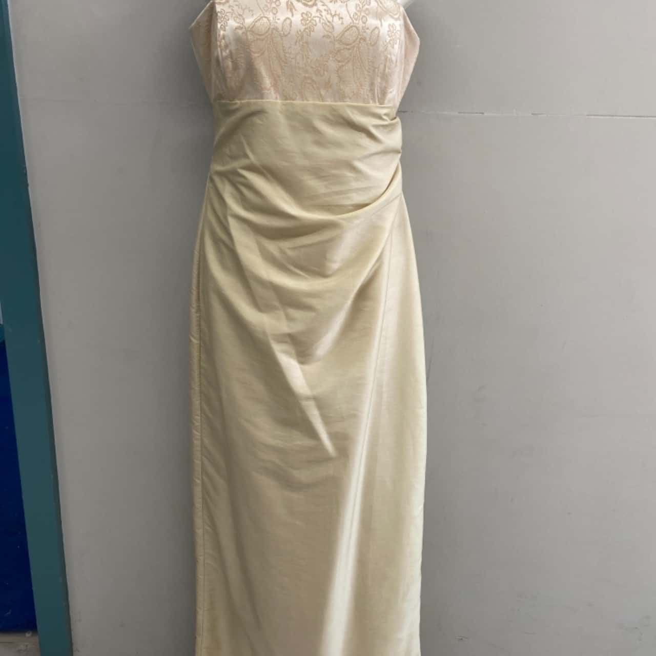 Rockmans Womens Fawn Lace Shoestring Straps Size 14 Formal Dress (s)
