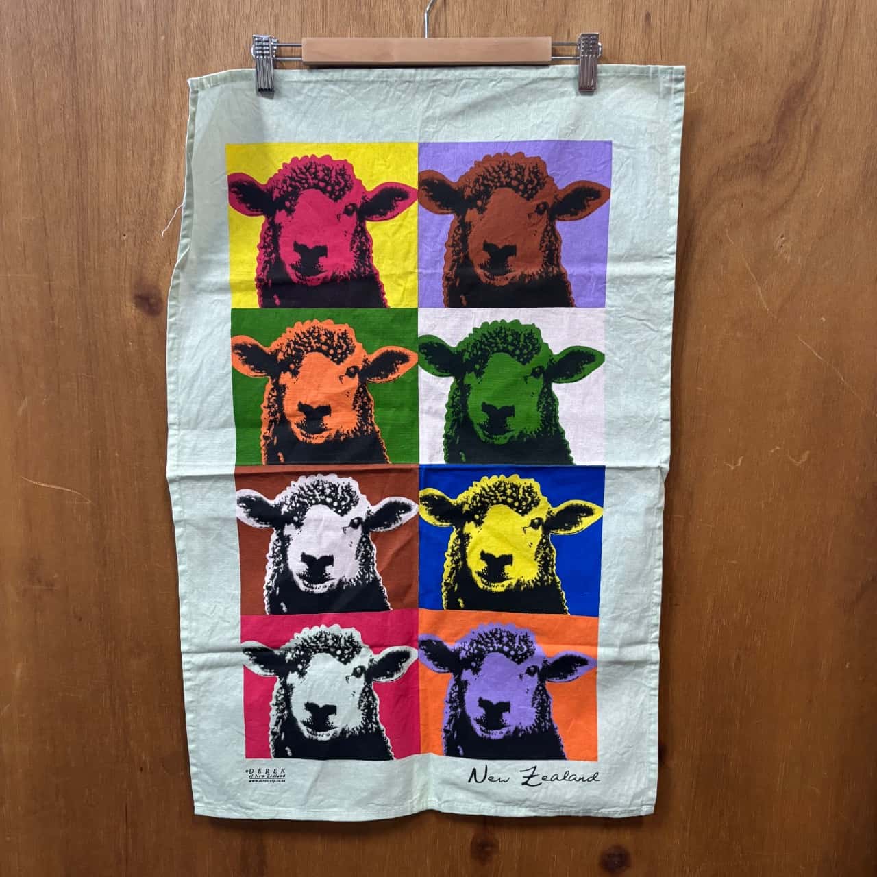 Pop Art Sheep Tea Towel