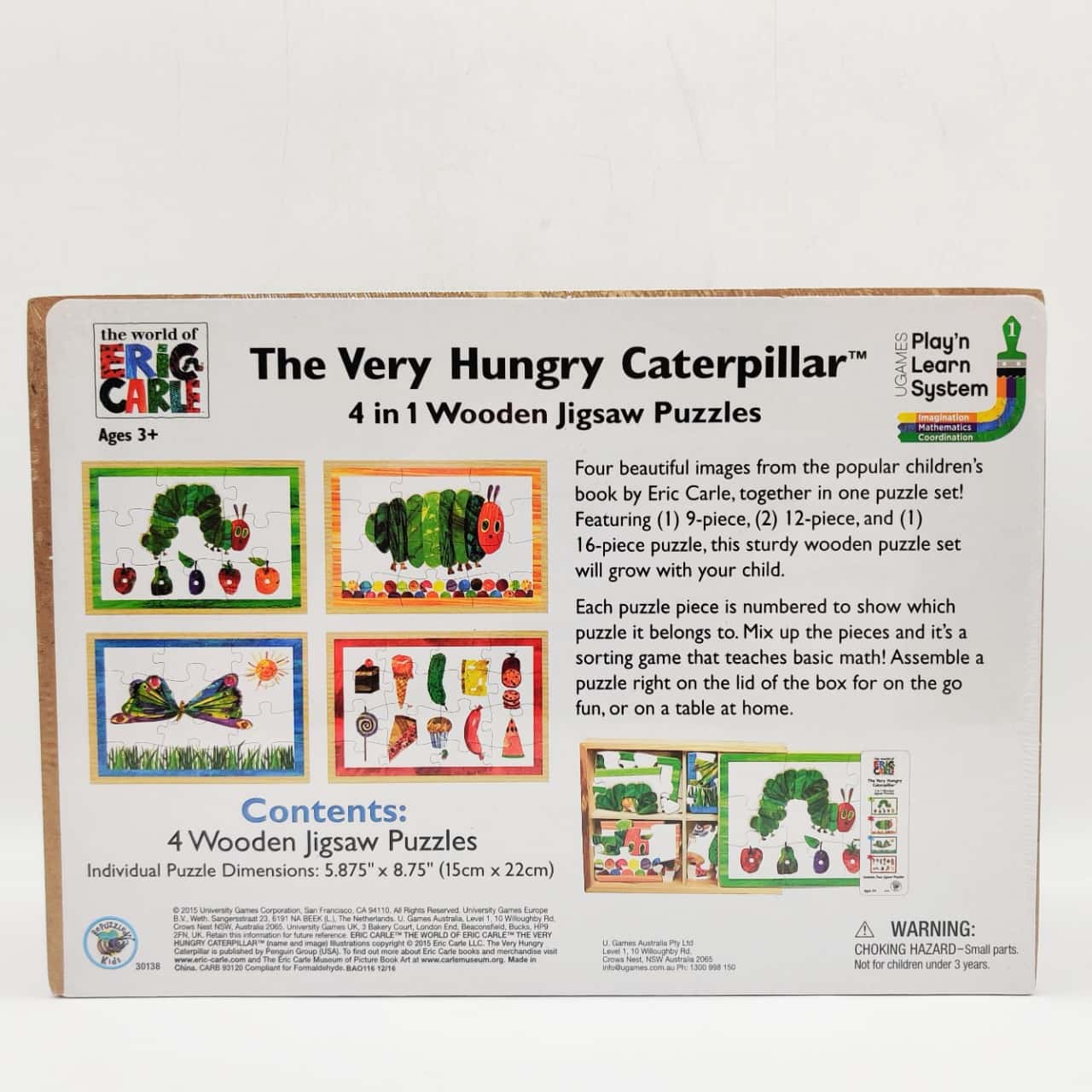 The Very Hungry Caterpillar (4 in 1 Wooden Jigsaw Puzzles)