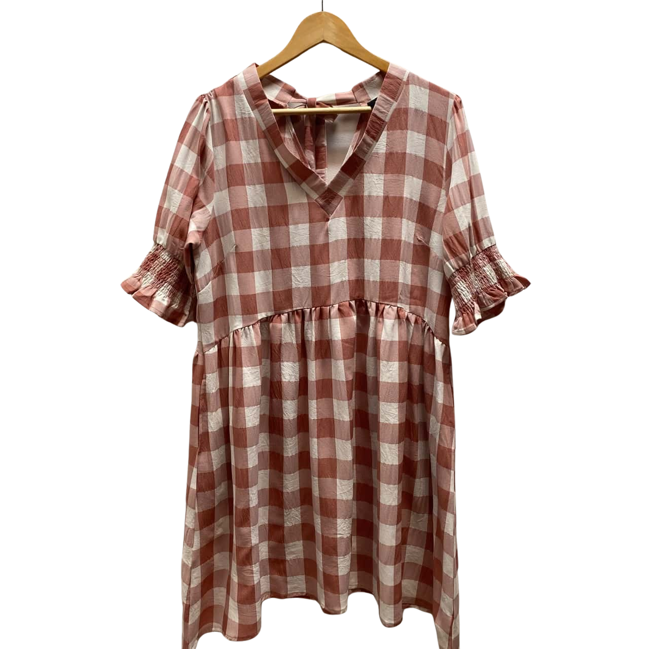 Serafina Women’s Pink Check Dress