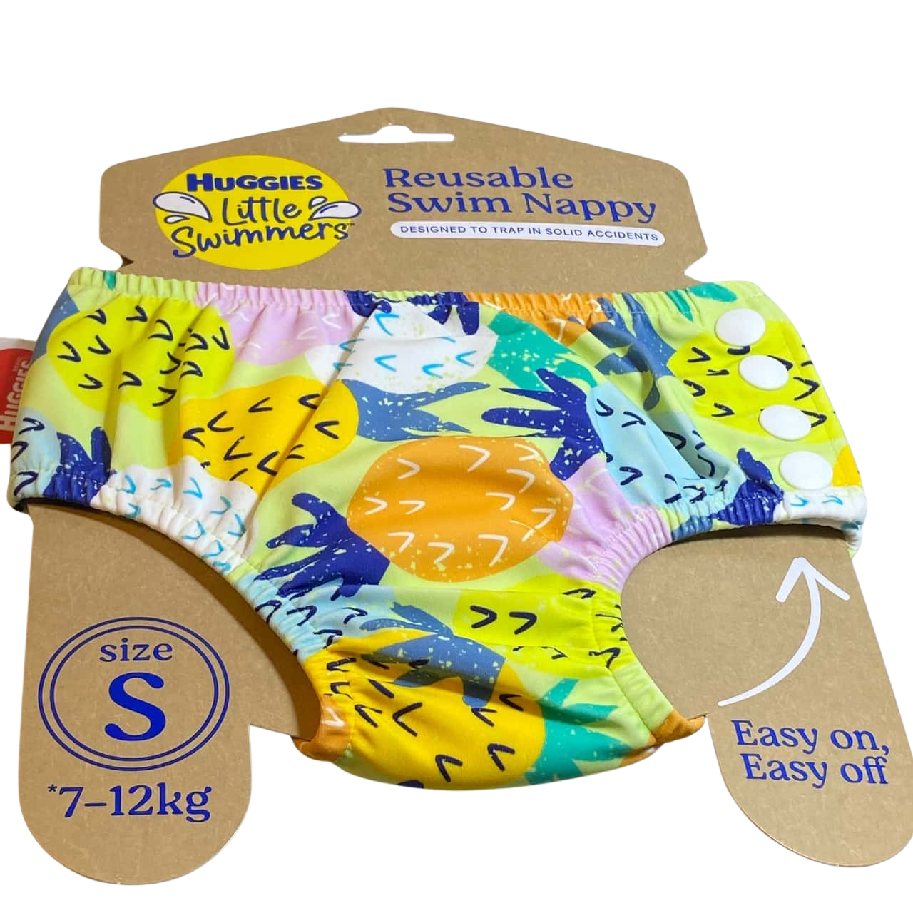 Huggies Little Swimmers Reusable Swim Nappy Small (7-12 kg) Tropical Tree