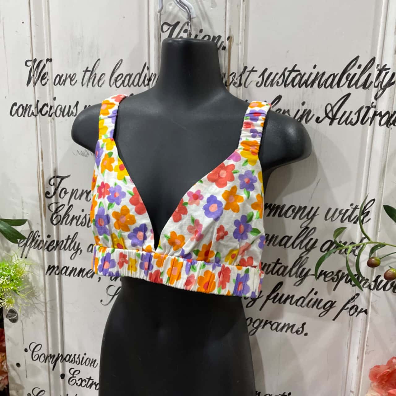 CUTE LIL’ NUMBER!! BRALETTE!! 55% LINEN!! Pepper Mayo Brand!! Womens ...