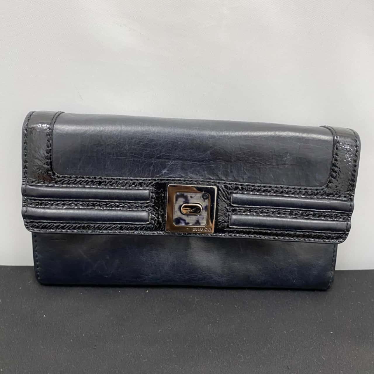 Mimco Womens Black Leather Wallet