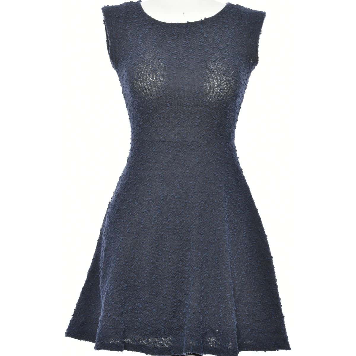 Forever 21 Women's Size S Sleeveless Midi Dress Navy Blue (s)