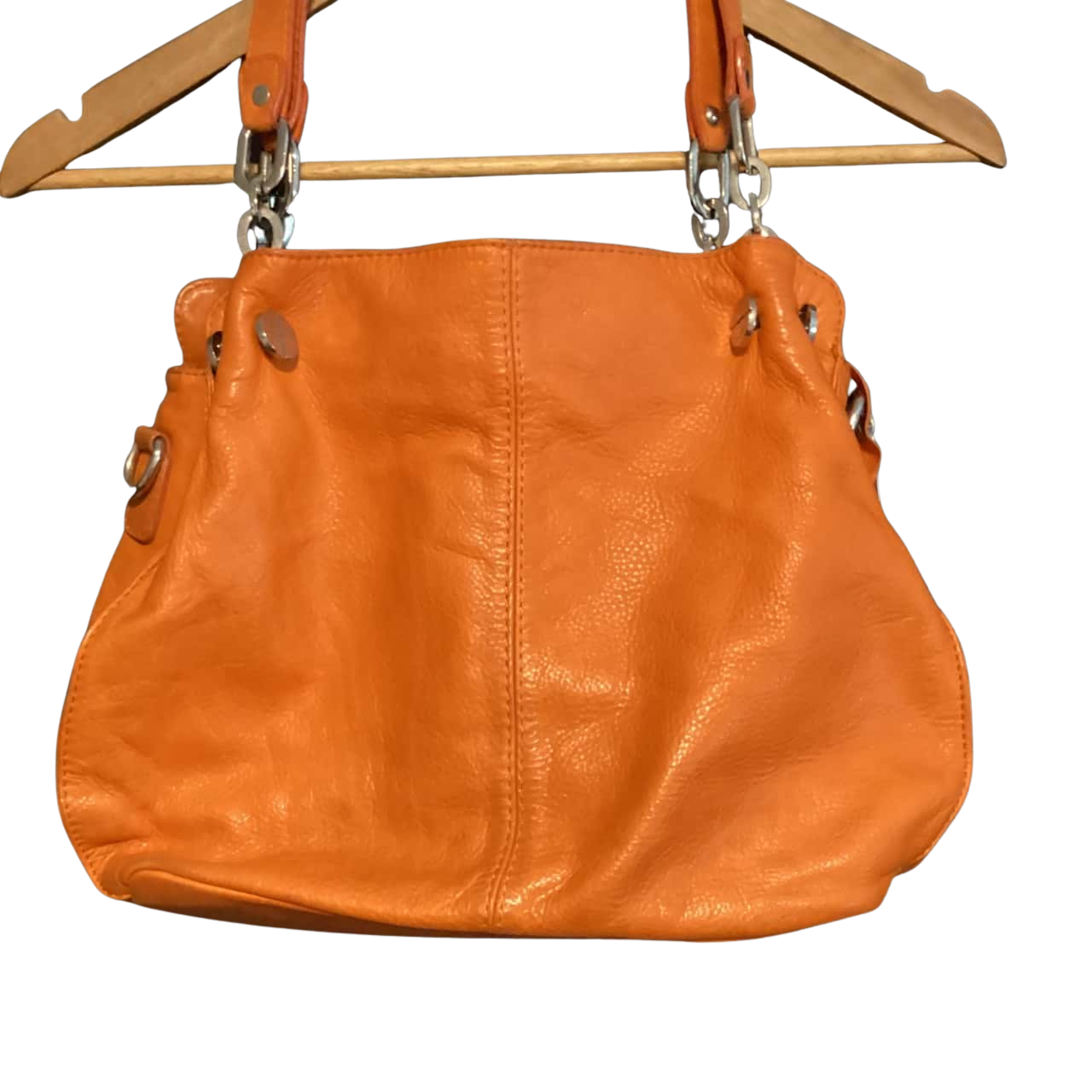 Italian made leather bag Orange (s)