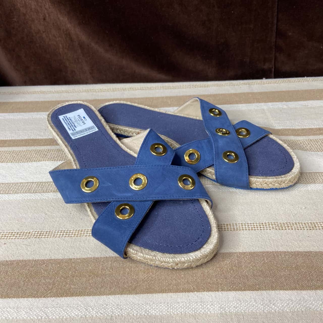 Escales Paris 180 Blue Sandals Size 39(s)