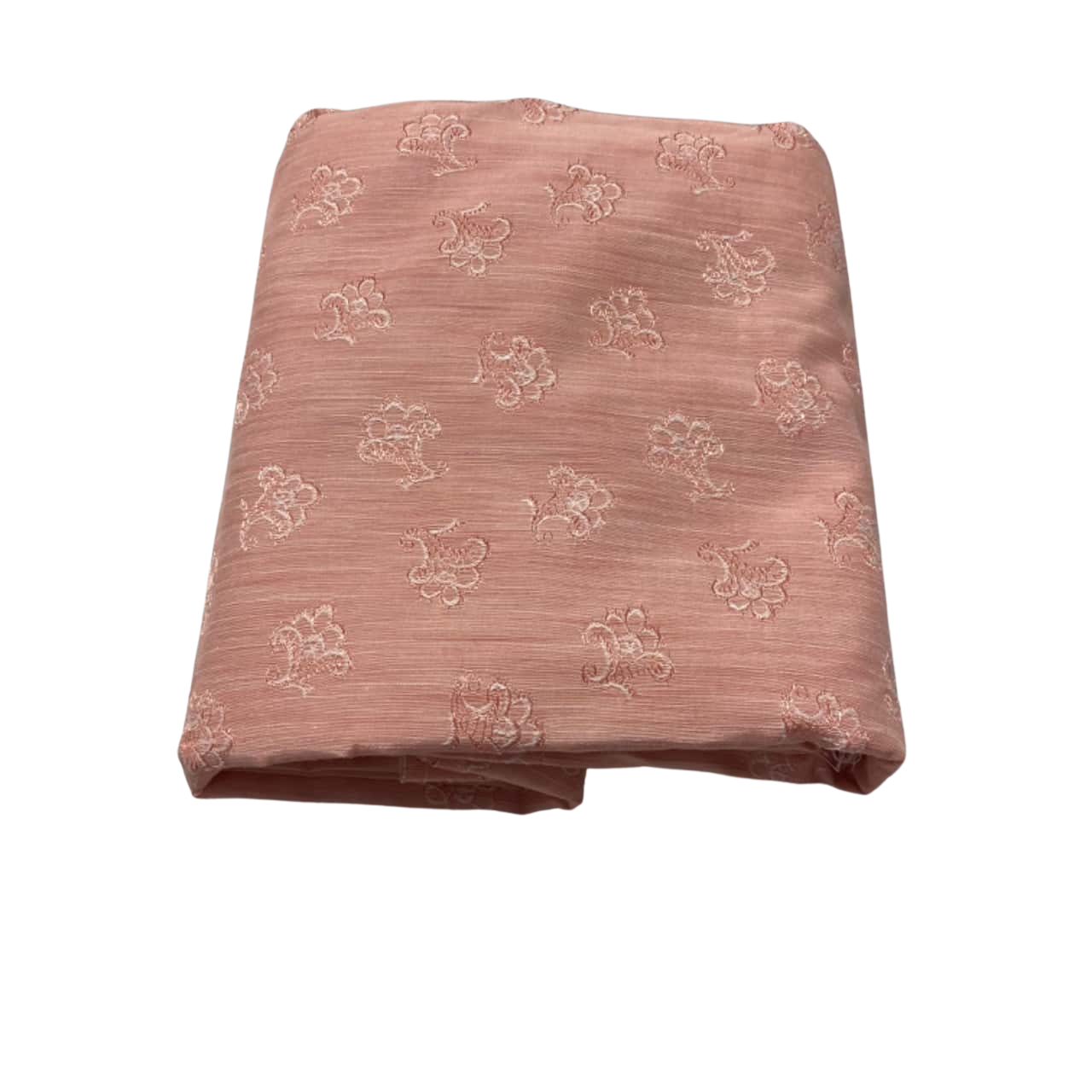 Fabric Pink with Embossed Tree Pattern 95 x 390 cms