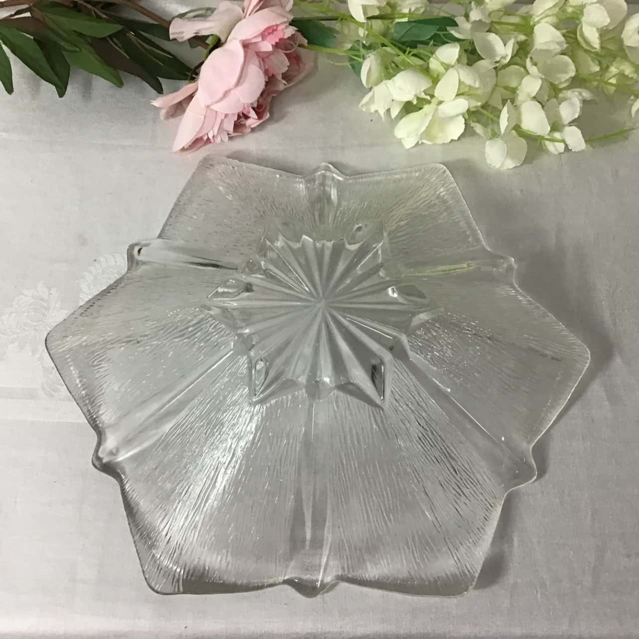 Decorative Fluted Edge Glass Bowl