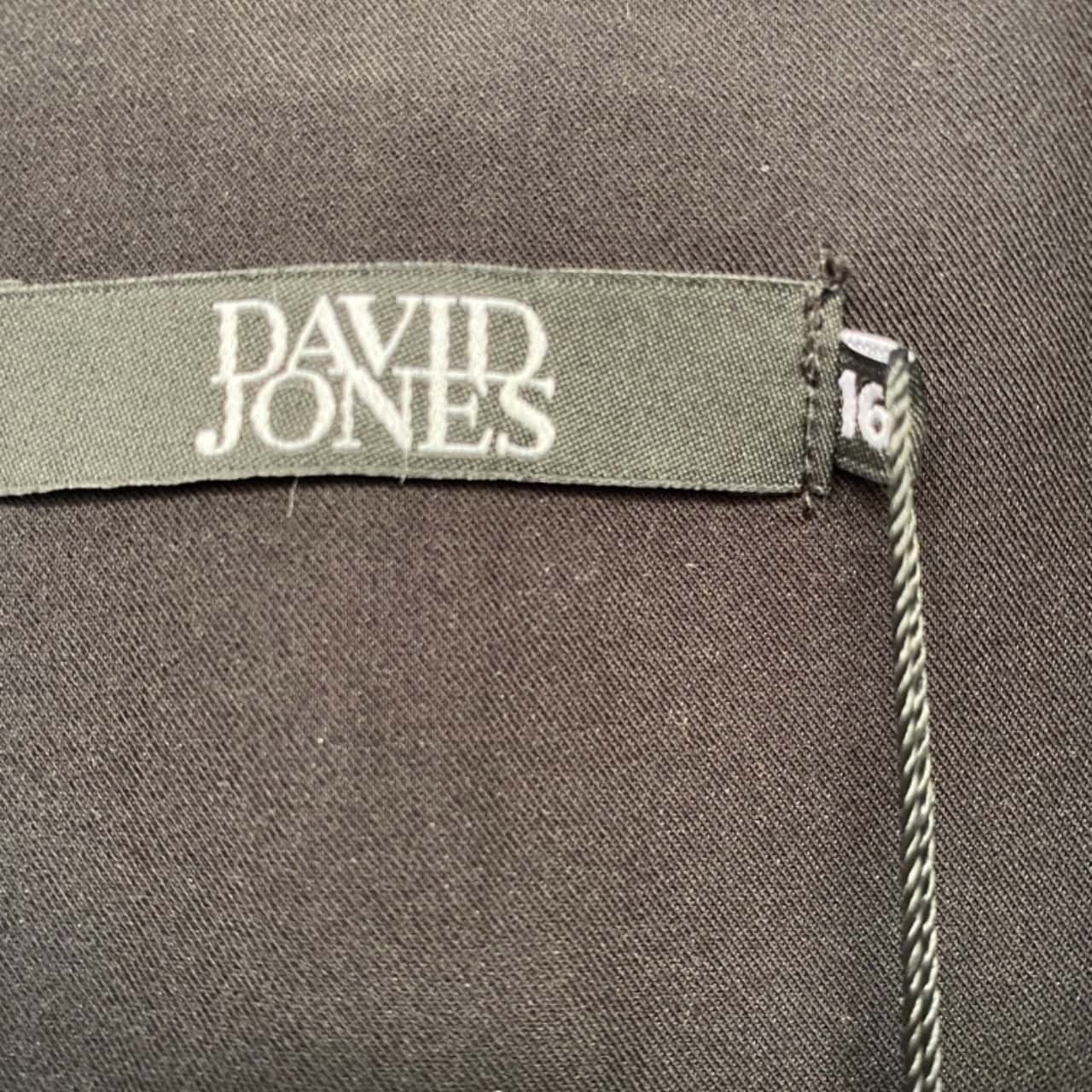 David Jones Womens Size 16 Button Up Black (s)