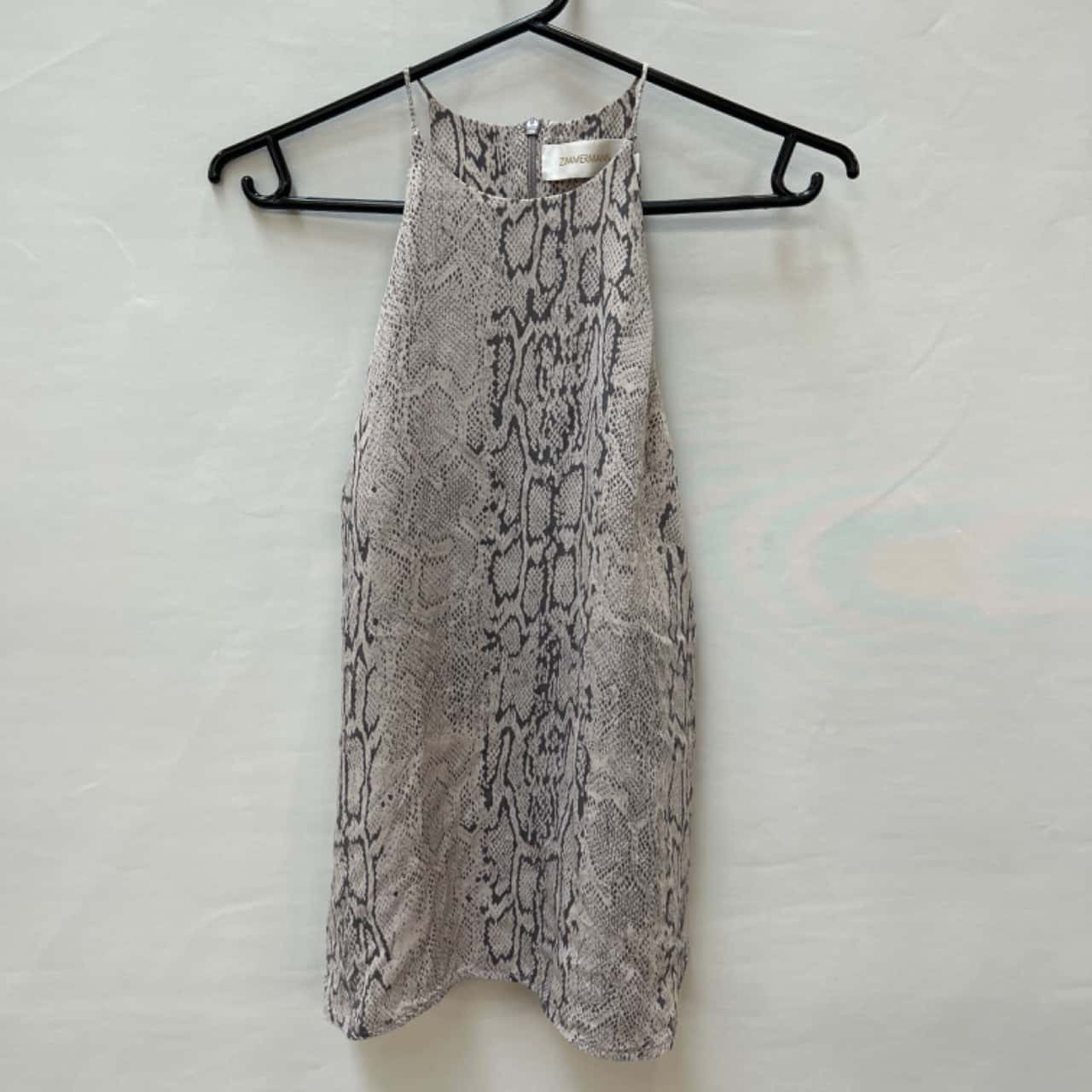 Zimmermann Womens Size 1 Cami Animal print / Cream (s)