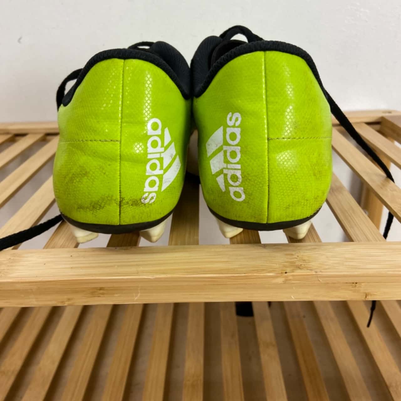 Adidas US 12 Green Boots (s)