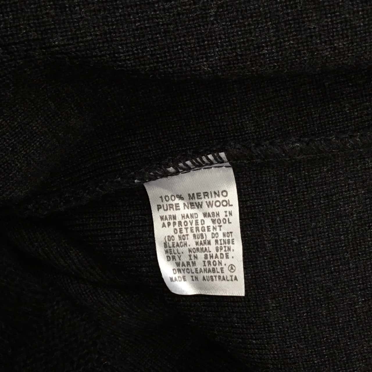 Women’s Kayla Brand Black and Charcoal pure wool cardigan size S(s)