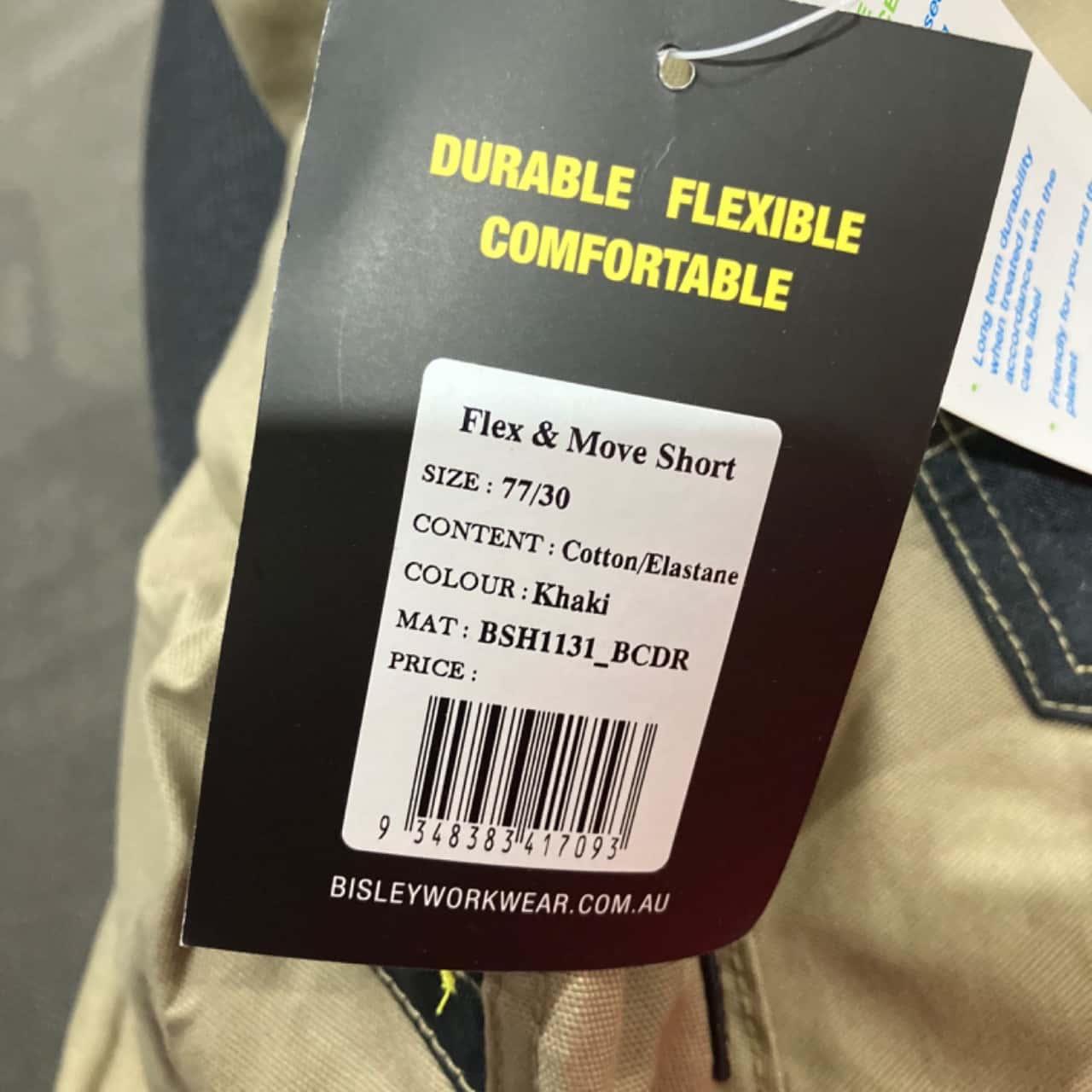 Bisley FLX & MOVE Size 30 Khaki x 3 Pairs Work shorts(s)