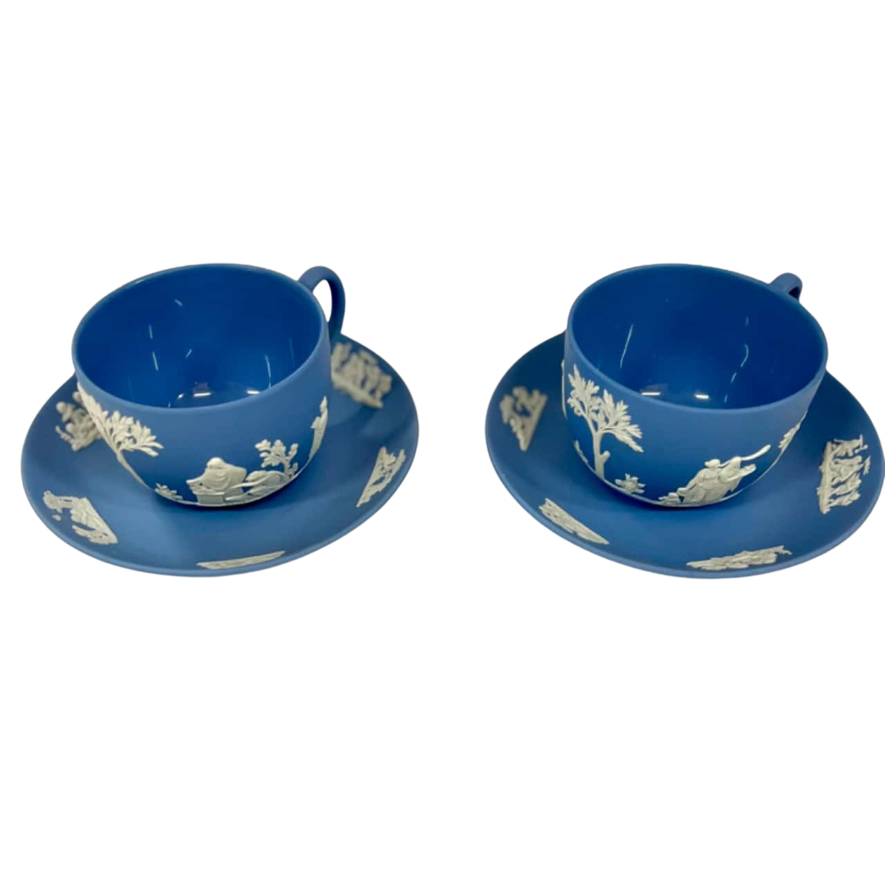 2x Wedgewood Jasper ware tea cup and Saucer(s)