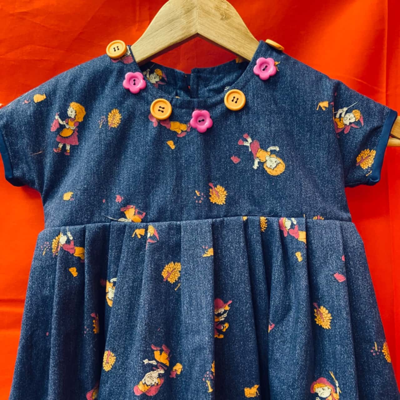 Nadja's Collection Kids Size 3 Dress Blue / Pattern (s)