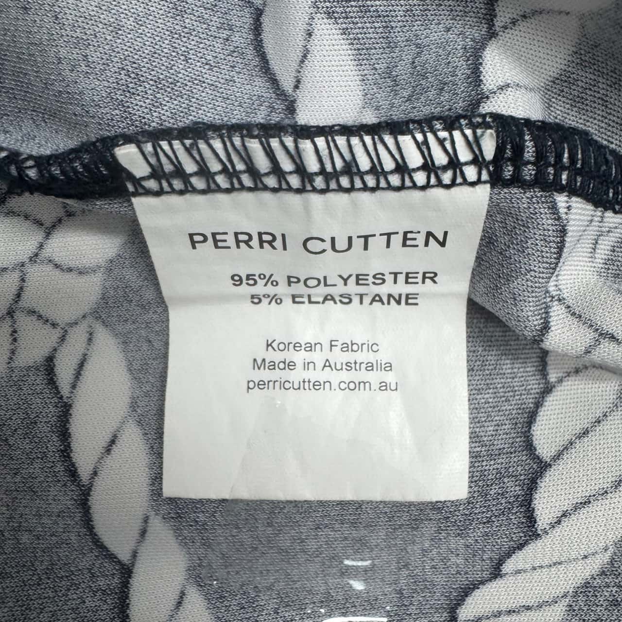 Perri Cutten Womens Size M Midi Dress Navy Blue / White