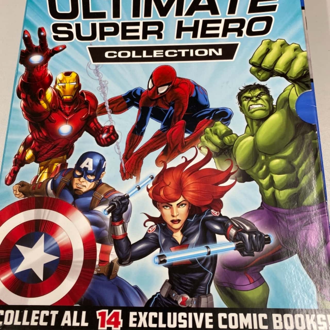 Scholastic Marvel ultimate super hero collection.