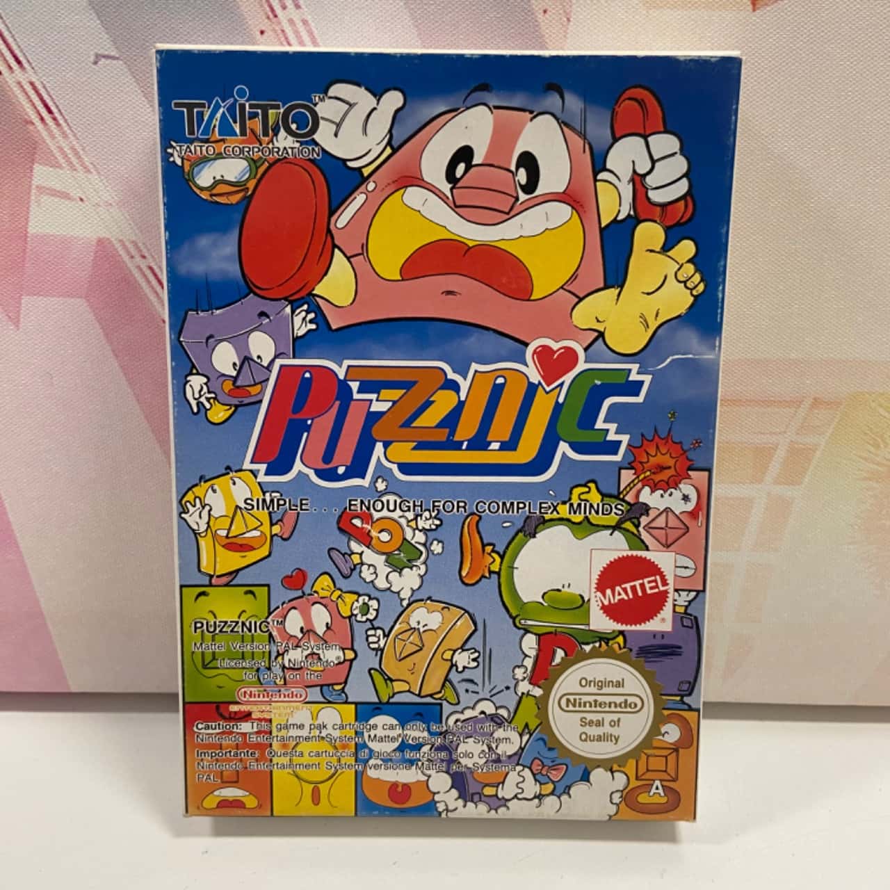 Boxed NES Game - Taito Puzznic(s)