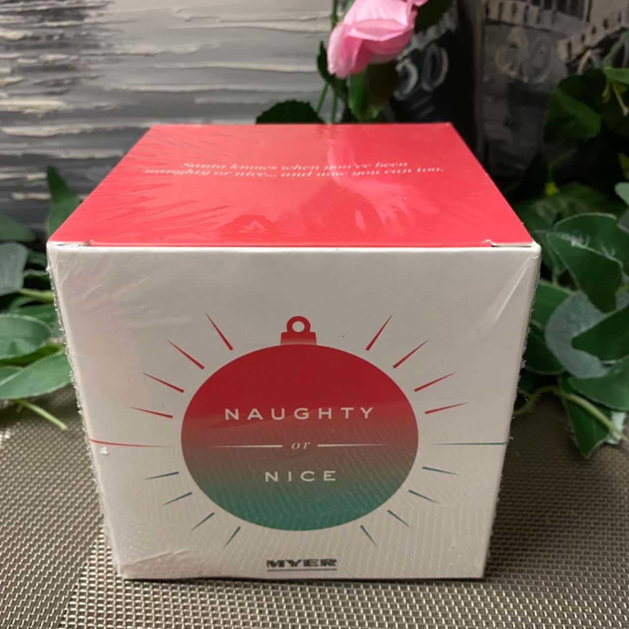 Brand new naughty or nice light up Bauble- please read description (s)