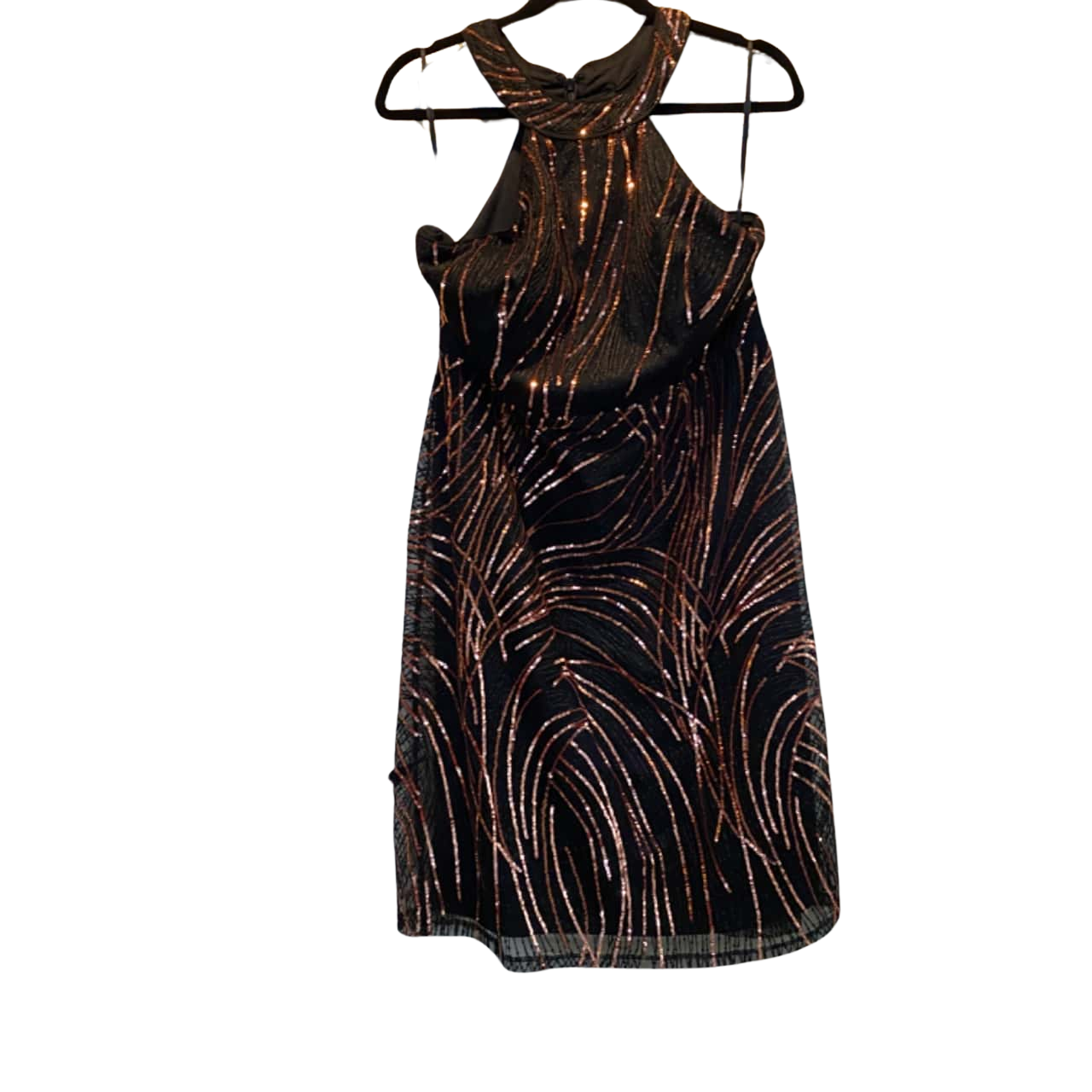 Miss Anne Womens Size 18 Party Dress Black / Gold (s)