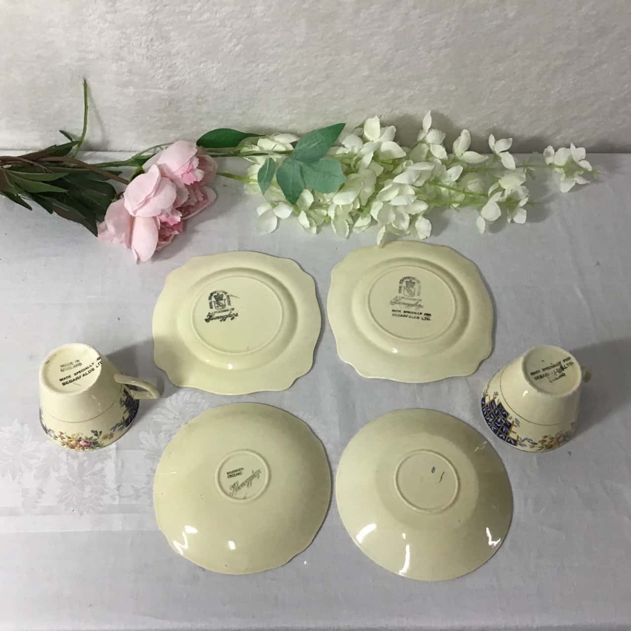 Vintage Royal Staffordshire A.J. Wilkinson Ltd Floral Honeyglaze Cup ...