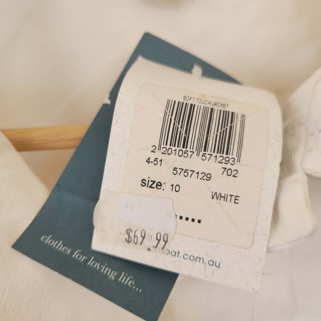 Wombat Cream Jacket Size 10 / M (s)