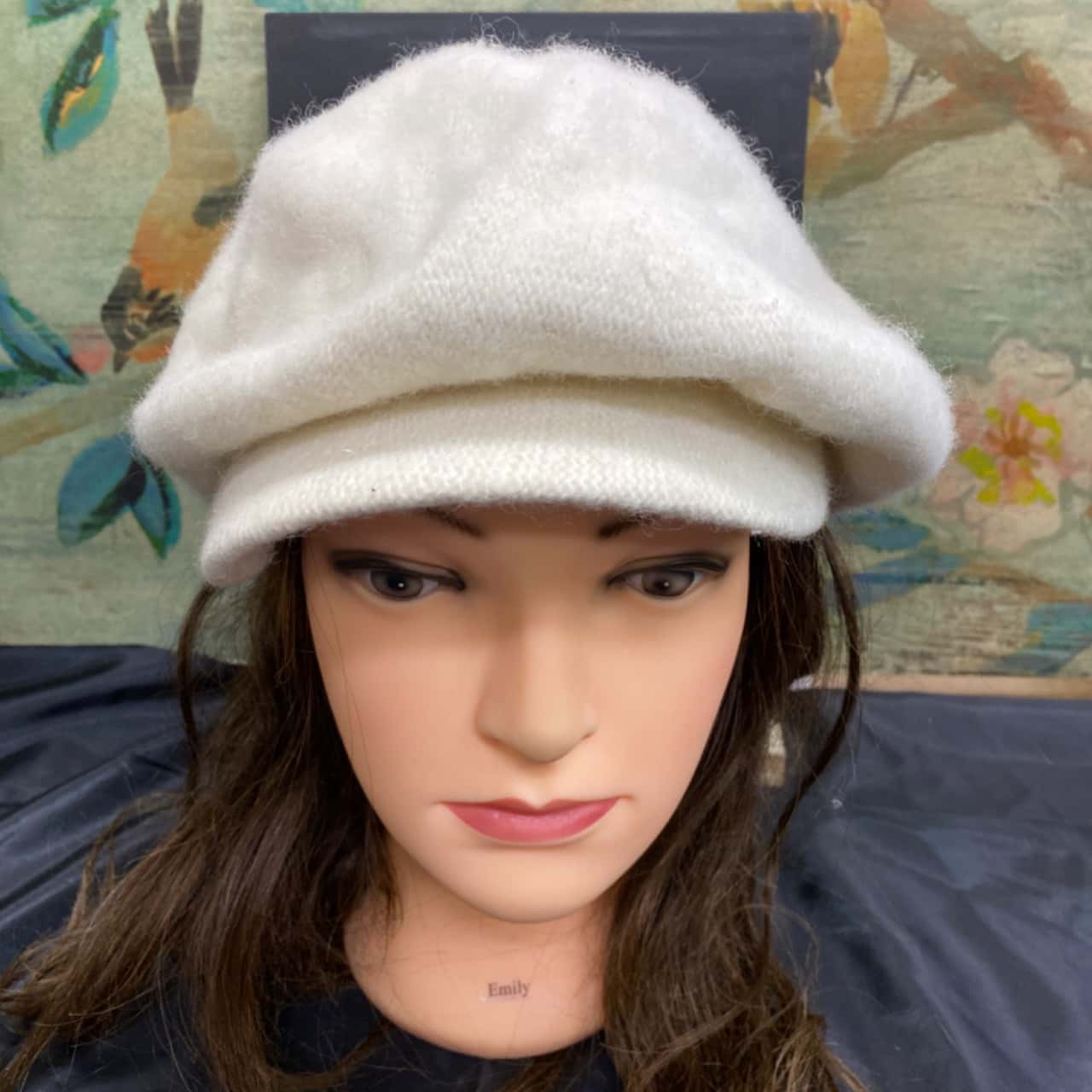 Women's Beret - Wool/Angora/Nylon - White(s)