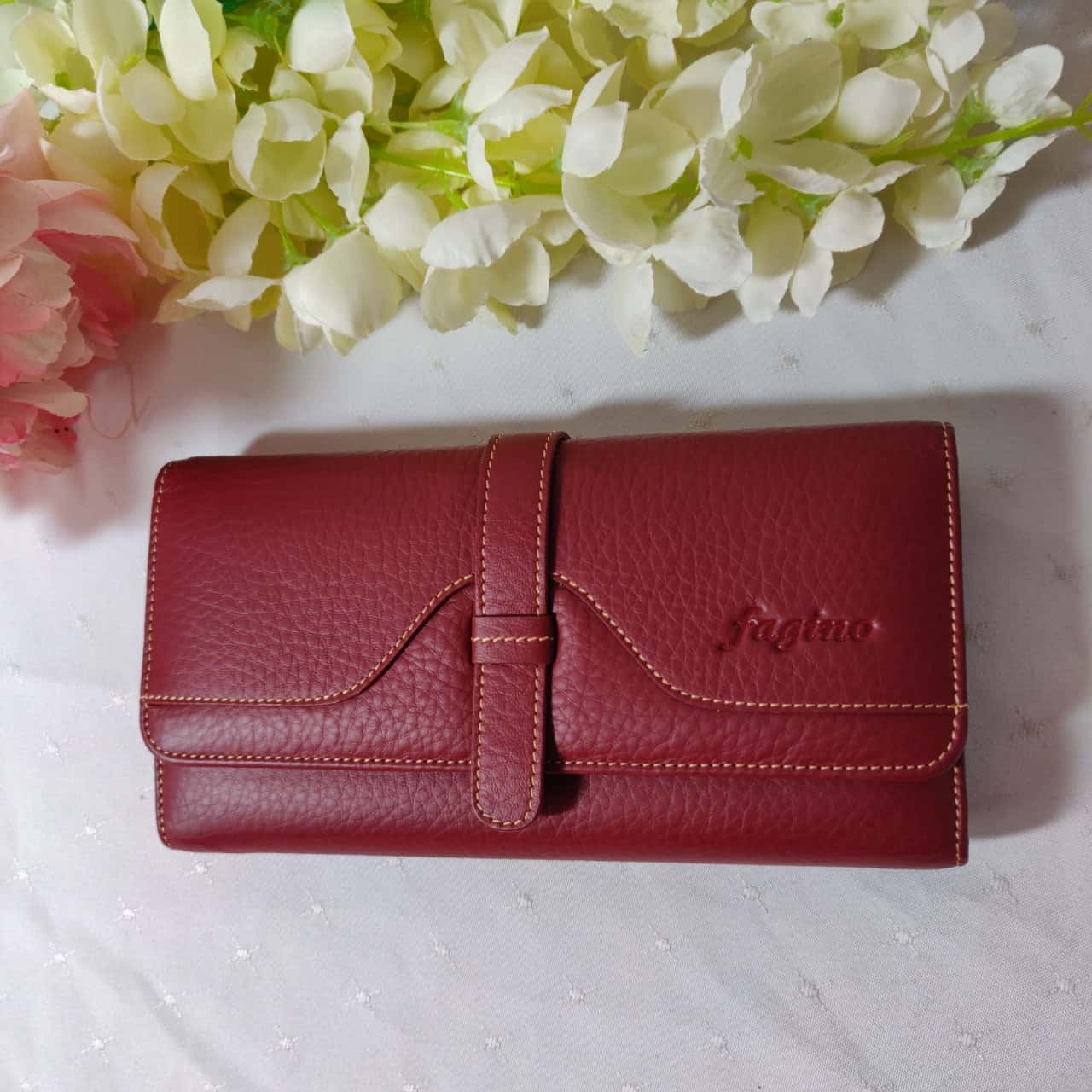 *REDUCED* Fagino Womens Burgundy Red Leather Wallet(s)