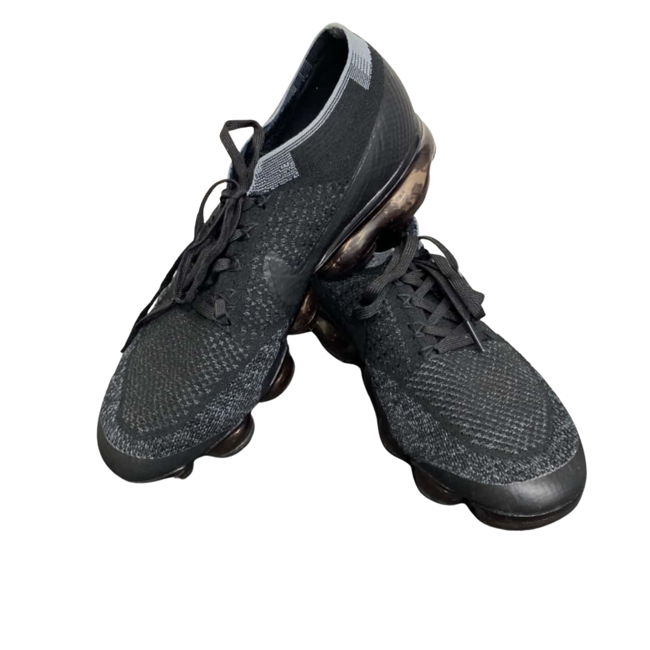 Nike Mens Size 10 Black vapomax airmax sneakers (s)