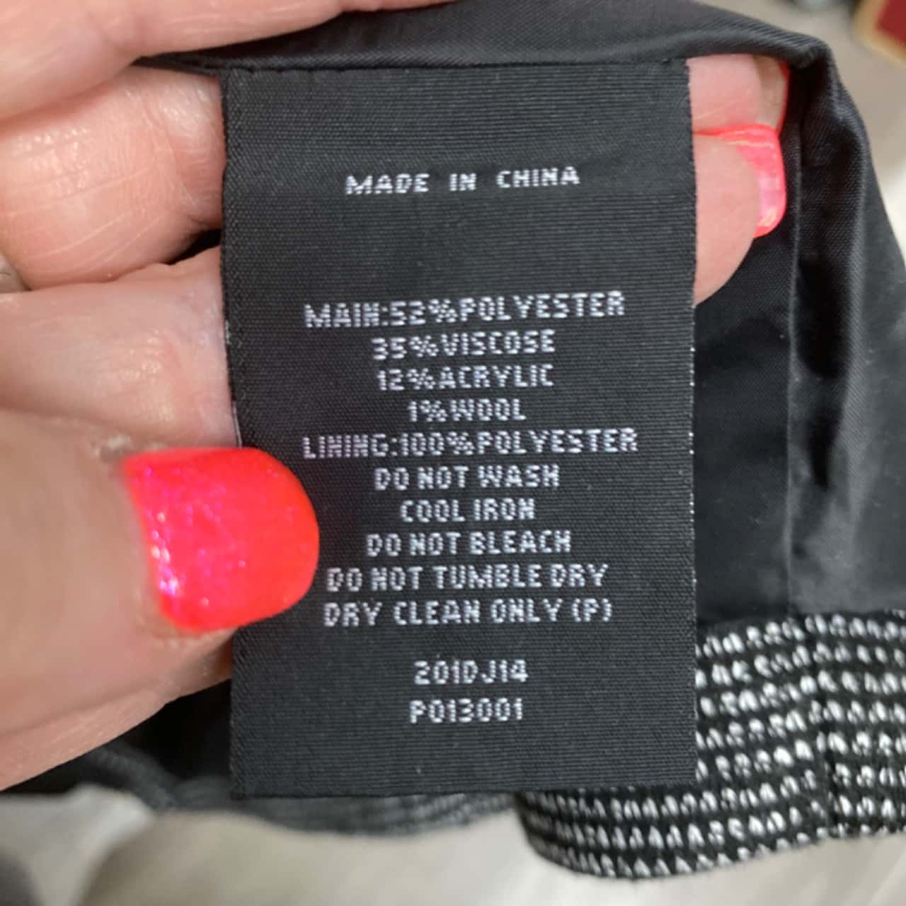 Tarocash Men's Jacket Size S Black / White