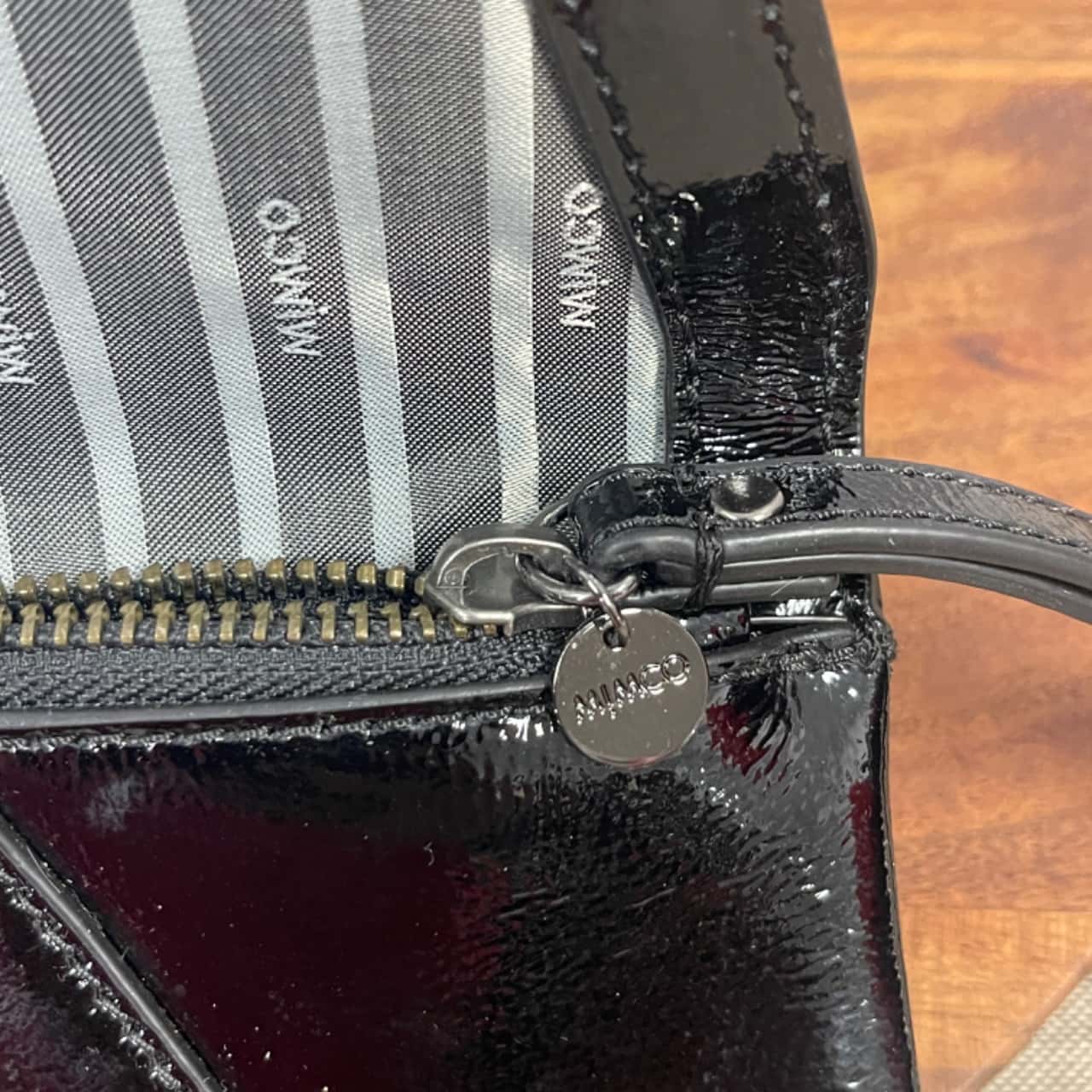 Mimco Patent Leather Clutch Bag