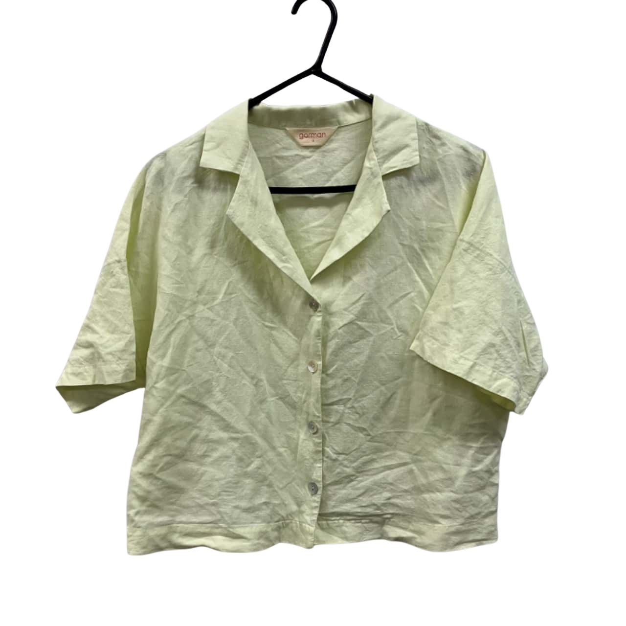 Gorman Pale Lemon Short Sleeve Shirt size 14