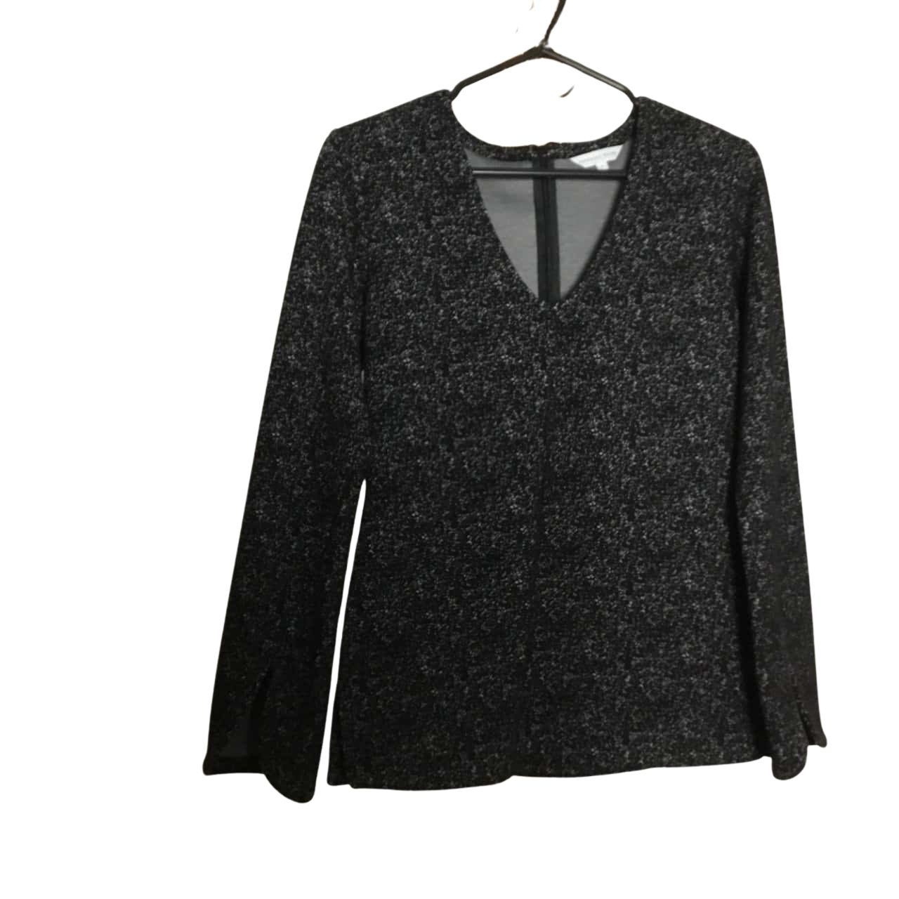 Veronica Maine Black Fleck Top Size M