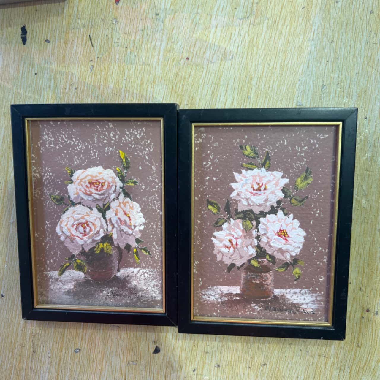 Elizabeth Jackson Set of 2 Floral Framed Pictures
