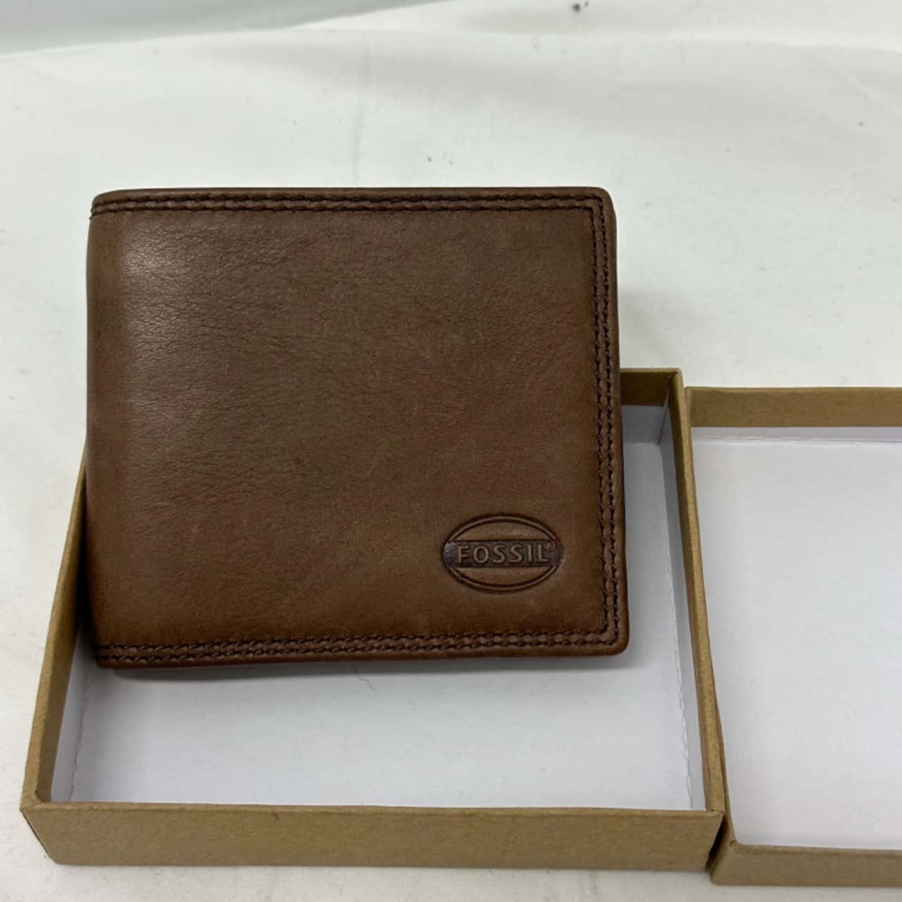 Fossil Mens Leather Wallet Brown(s)
