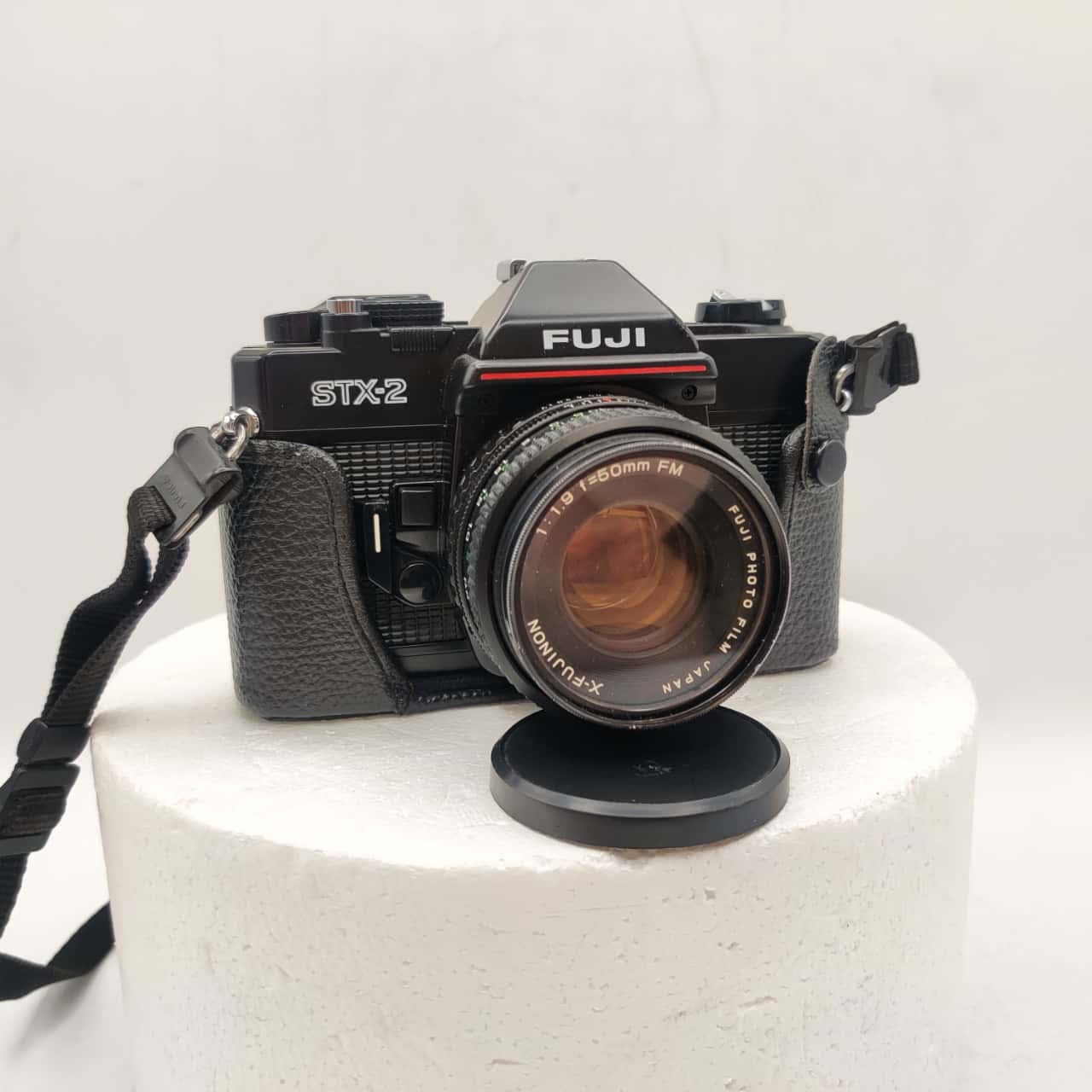 Fuji STX-2 35mm SLR Camera Plus Fujinon 50mm F/1.9 Lens In Complete Working (s)