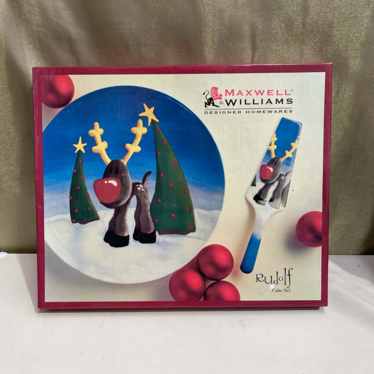 Rudolf cake set - Maxwell & Williams(s)