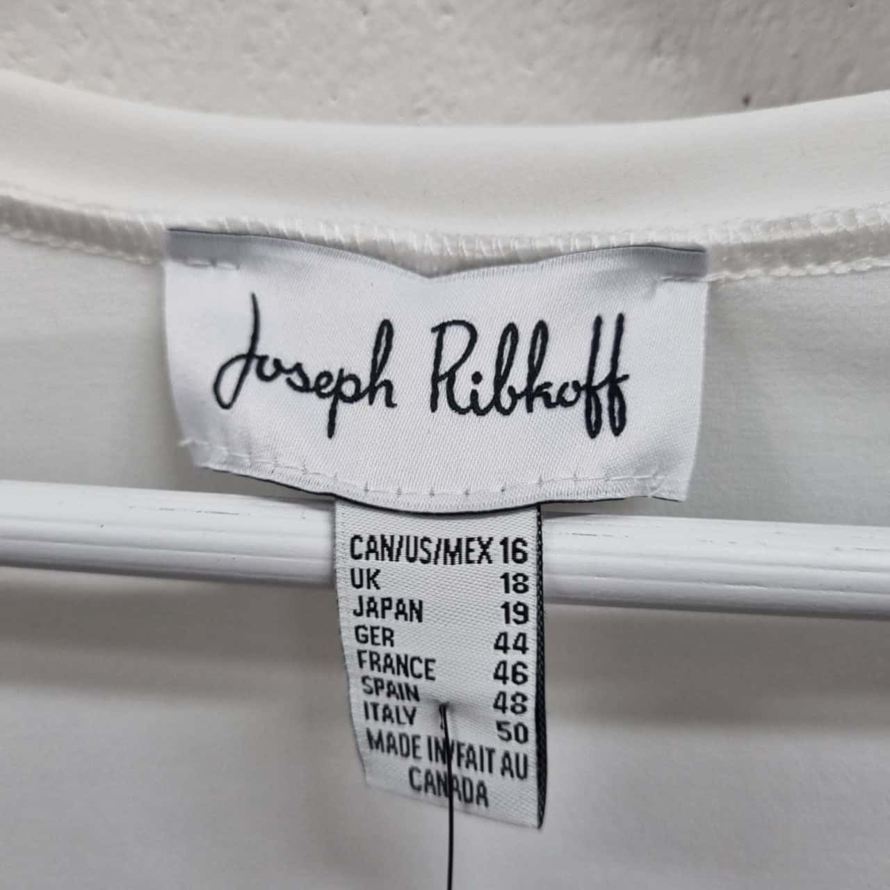 Joseph Ribkoff Womens Size 18 Long Sleeve Black / White (s)