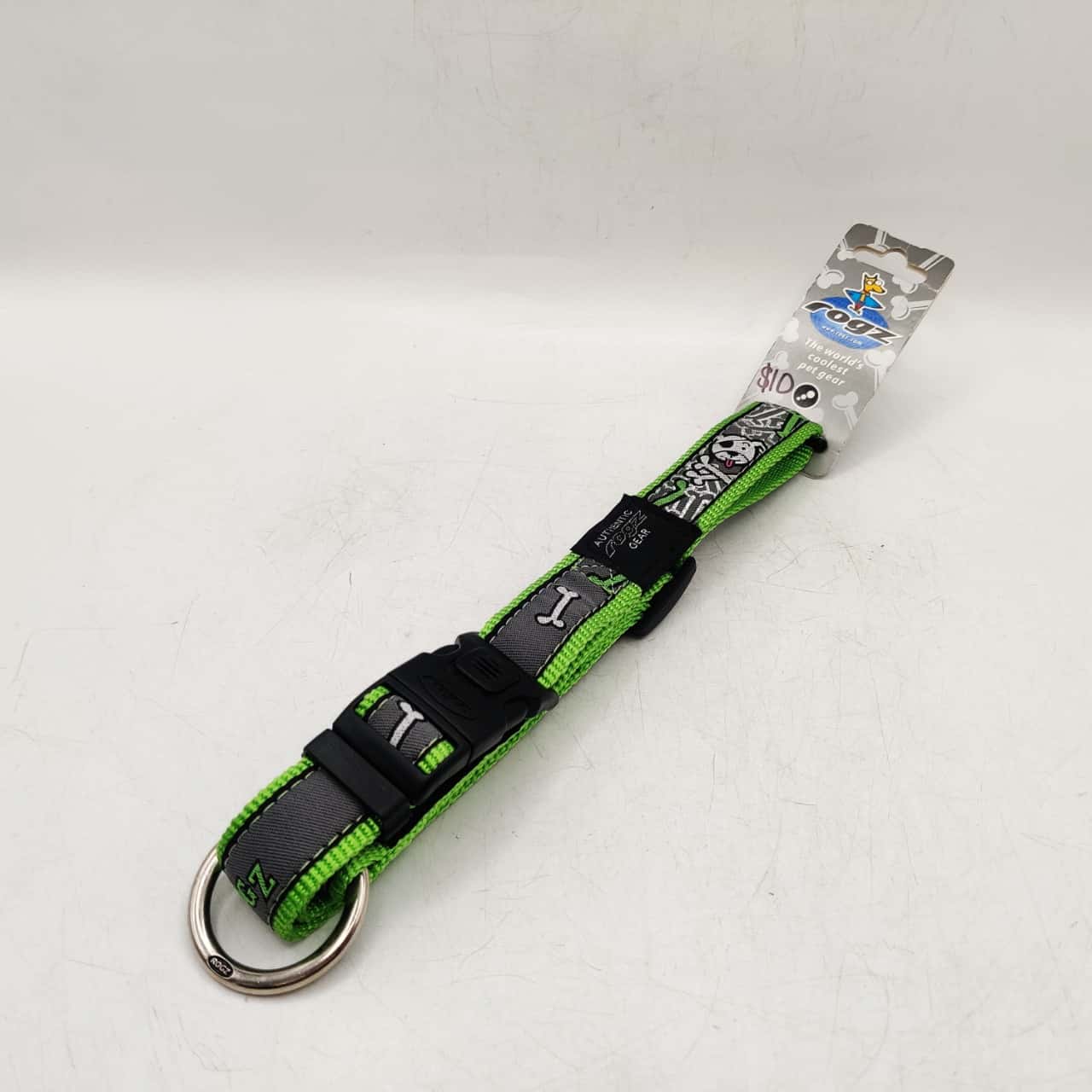 Rogz - The World's Coolest Pet Gear Lime Green Bone Pattern Nylon ...